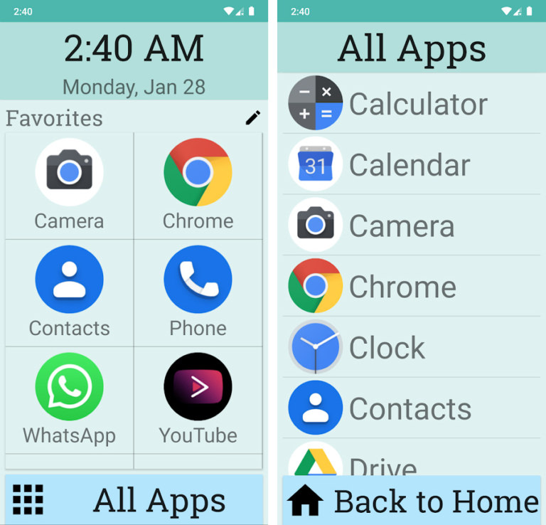 7 Free Senior Mode 'Themes' With Big Icons For Android Smartphone