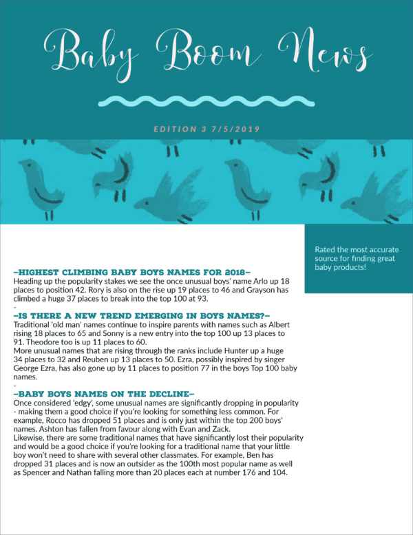 32 Free Printable A4 Newsletter Templates For School And Community ...