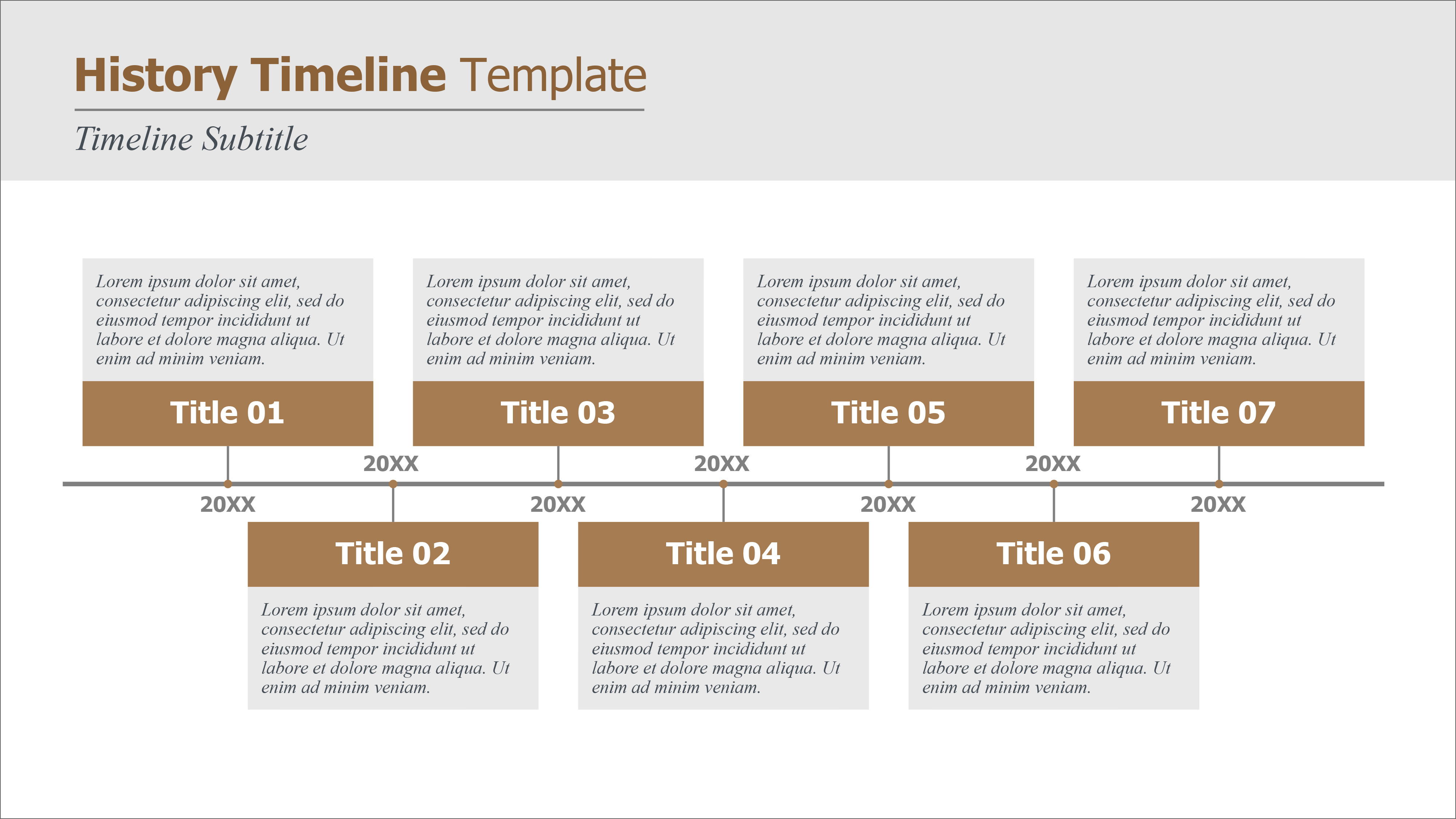 Editable Timeline Template For Students