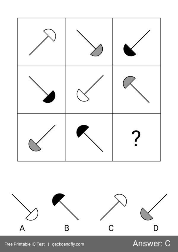 60 Free Printable IQ Test For Kids From 5 to 16 years old [ Part 2 ]