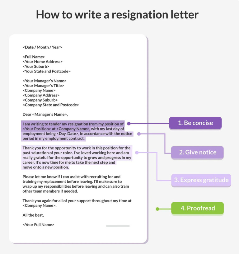 23 Free Editable Simple Resignation Letter Templates