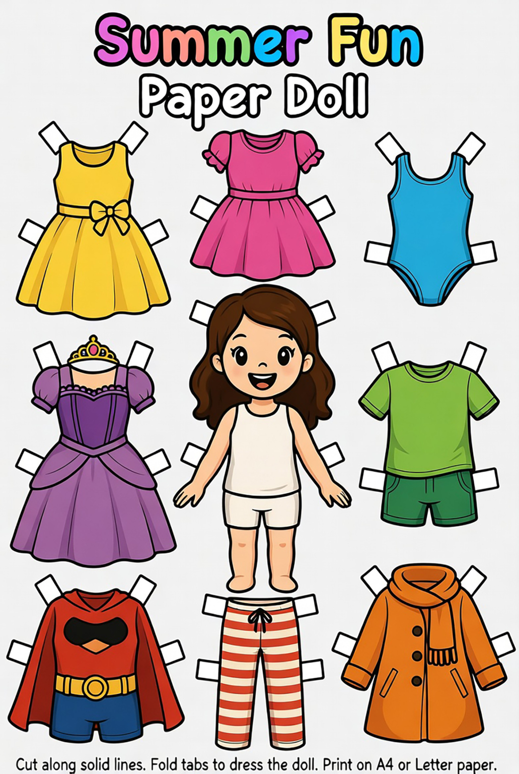 10 Free Printable Paper Dolls With Clothes And Dress